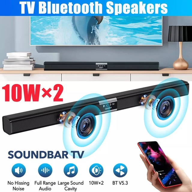 32 INCH WIRELESS TV Soundbar Subwoofer Bluetooth Speakers Sound Bar ...