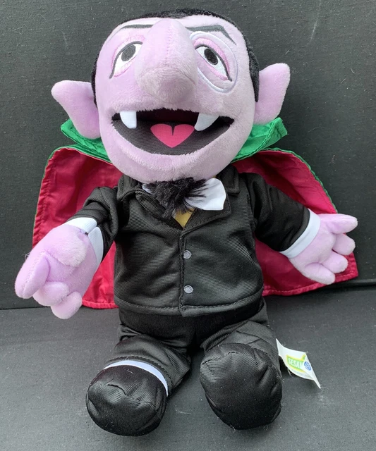 SESAME STREET COUNT Von Count Muppet Dracula Vampire Plush Soft Toy ...