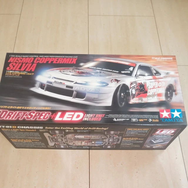 TAMIYA 1/10 RC Electric Nismo COPPERMIX Silvia TT-01D Chassis Drift ...