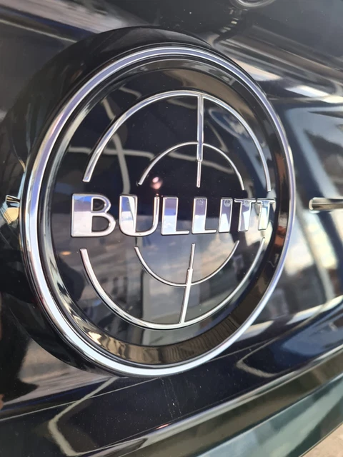LOGO BULLITT GT CHEST FORD MUSTANG BADGE ORIGINAL SHELBY 5.0 Horse ...