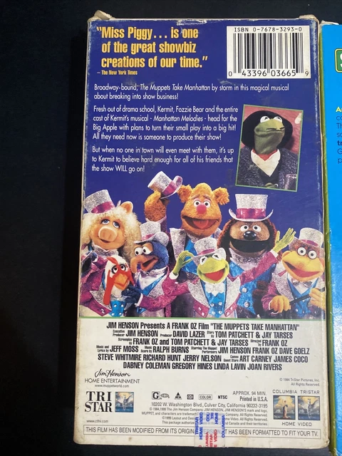 LOT OF 3 Sesame Street Fiesta The Muppets Take Manhattan And Barney ...