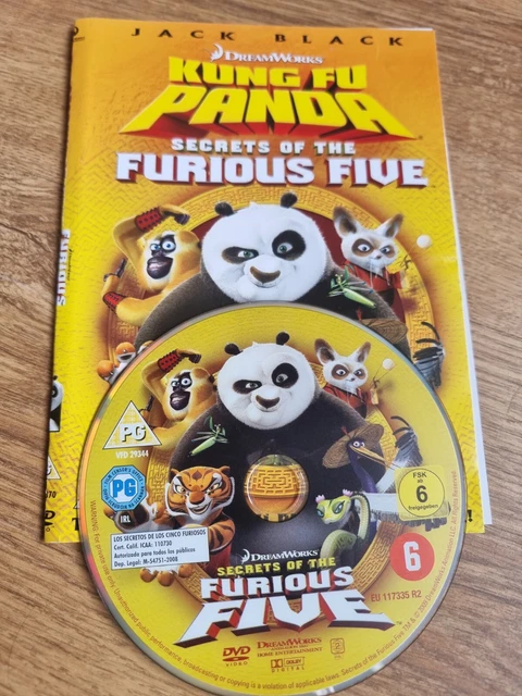 KUNG FU PANDA - Secrets Of The Furious Five (DVD, 2013) ** DISC AND ...