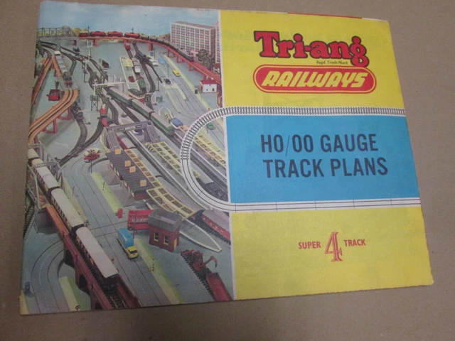 TRI-ANG RAILWAYS HO OO Super 4 track plans R166 catalog for trains suit ...