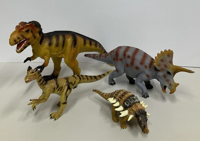 TOY DINOSAUR FIGURES - Bundle Of Aaa/Elc Dinosaur Figures (X4) T Rex £ ...