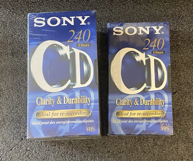 SONY CD 240 VHS Video Tape Bundle X 4 New & Sealed £16.31 - PicClick UK