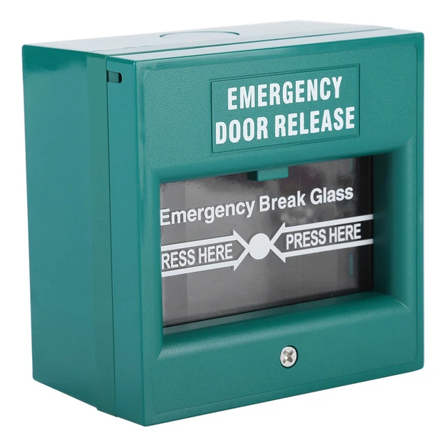 EMERGENCY EXIT DOOR Release Fire Alarm Button Home Security Door Break ...