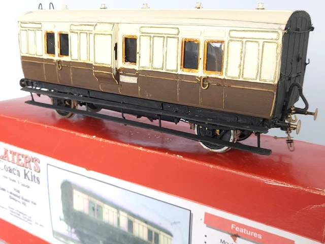 O GAUGE SLATERS COACH KITS 7C05 GWR 4 Wheel Brake Van - Brass & Plastic ...