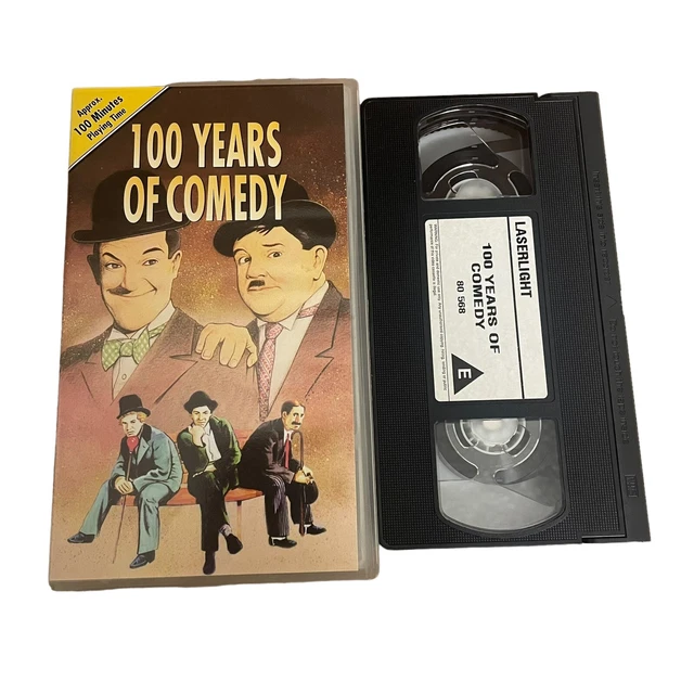 100 YEARS OF Comedy VHS Video Retro - Laurel Hardy Marx Chaplin Abbott ...