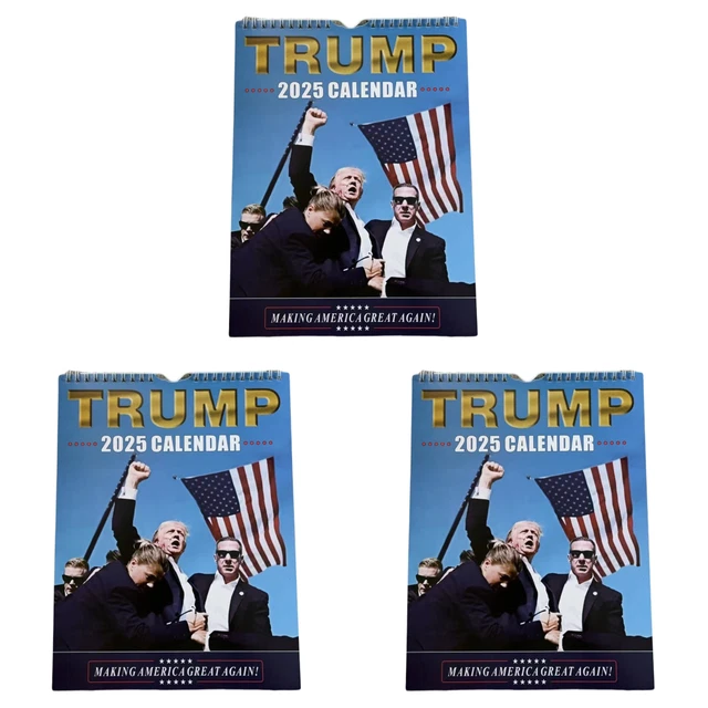 DONALD TRUMP 2025 Desk Calendar Trump 2025 Calendar Trump Shot Planning ...