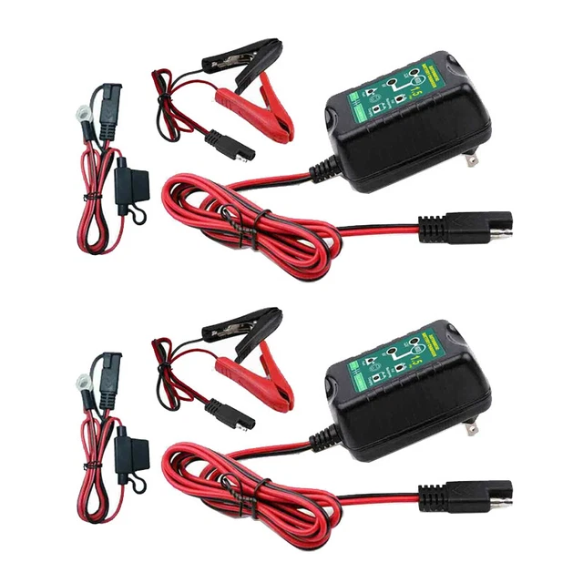 2 PACK 6V 12V Automatic Battery Charger Maintainer Trickle Float ...