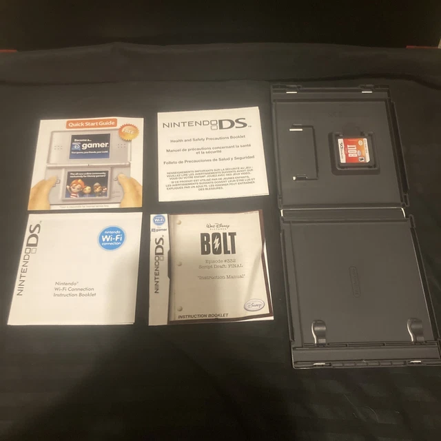 NINTENDO DS DISNEY Bolt Complete Case Manual and Cartridge Complete CIB ...