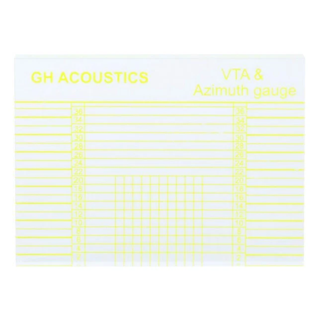 PHONOGRAPH TONARM VTA Azimuth Alignment Block Headshell Setup Tool EUR ...