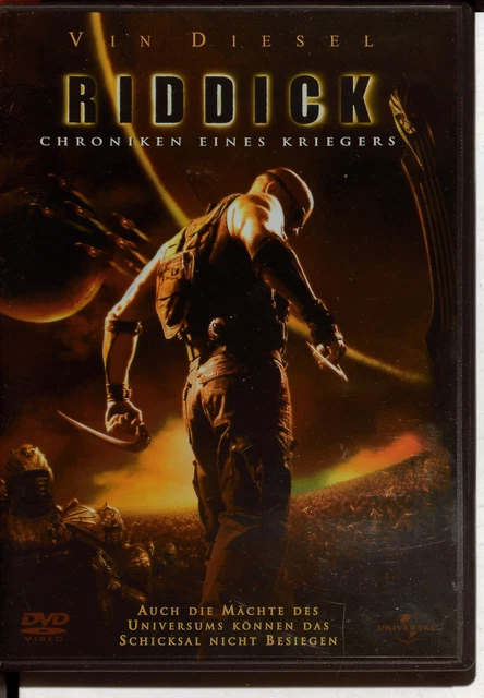 RIDDICK CHRONIKEN EINES Kriegers DVD Vin Diesel Science-Fiction ...