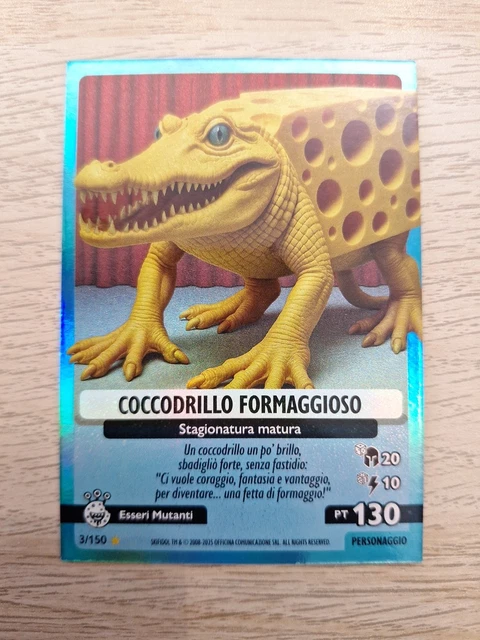 ITALIAN BRAINROT UNIVERSO Psichedelico Card N 3/150 Coccodrillo ...