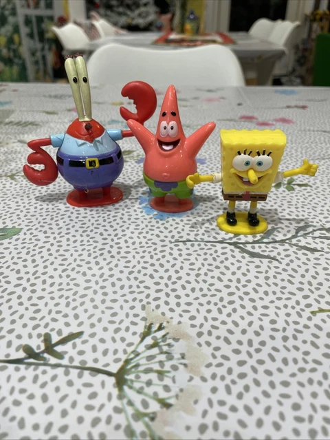 VIACOM SPONGEBOB SQUAREPANTS Figures Bundle Patrick Mr Krabs ...