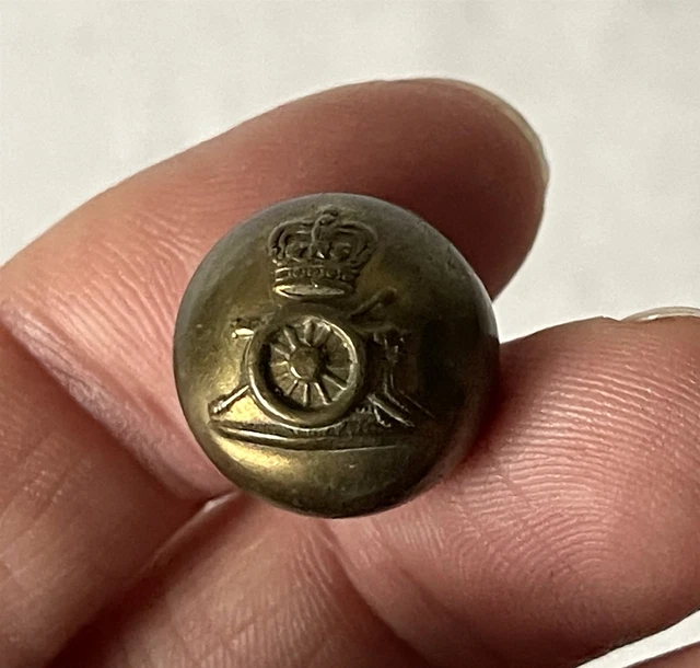 UNUSUAL ANTIQUE RHA Royal Horse Artillery DOMED Brass Military Tunic ...