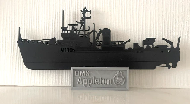 ROYAL NAVY HMS Appleton Ton-Class Minesweeper silhouette, Veteran ... ROYAL NAVY HMS Appleton Ton-Class Minesweeper silhouette, Veteran ...
