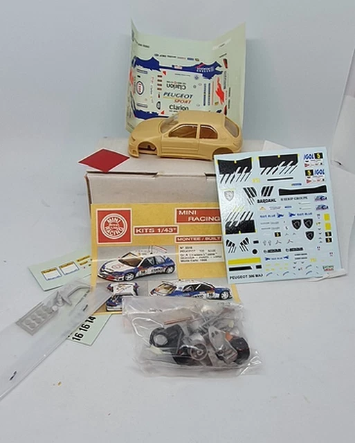 KIT 1/43 PEUGEOT 306 Maxi Evo Mini Racing WRC Monte Carlo + Decals Mont ...