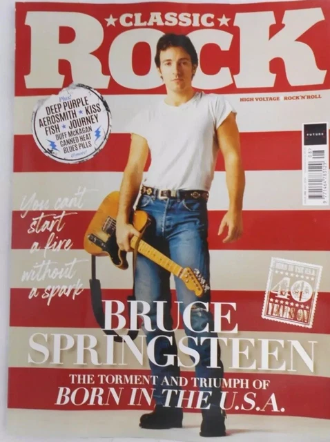 CLASSIC ROCK MAGAZINE- August 2024 Bruce Springsteen Born In The USA ...