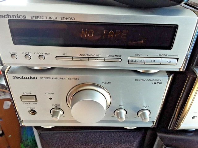 TECHNICS HIFI STEREO CD SL-HD60 Tuner ST-HD50 Amplifier SE-HD50 ...