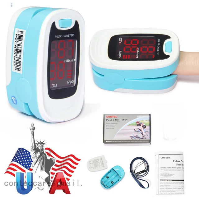 FDA FINGER PULSE Oximeter Blood Oxygen Sensor,SpO2 Monitor Heart Rate ...