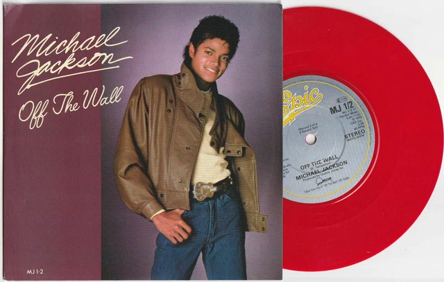 MICHAEL JACKSON OFF THE WALL Disque 45t 7" RED Vinyl Single Record Disc ...
