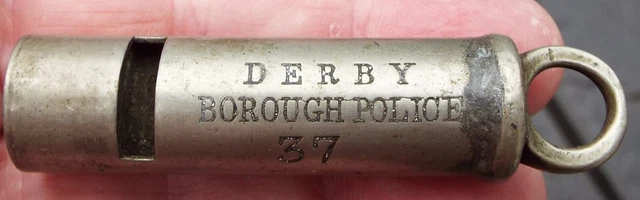 VINTAGE DERBY BOROUGH Police Whistle - Missing Mouth Piece £41.00 ...
