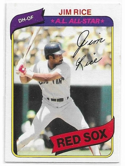 CARTE BASEBALL JIM RICE 1980 OPC #112 Boston Red Sox Pas de prix de ...