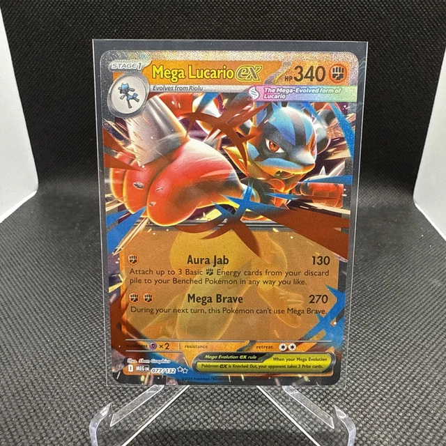 MEGA LUCARIO EX 77/132 Mega Evolution MEG - NEAR MINT! £3.11 - PicClick UK