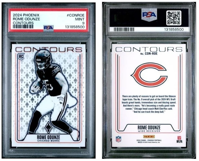 2024 PANINI PHOENIX - Contours Rome Odunze #CON-ROE (RC) PSA 9 $27.53 ...