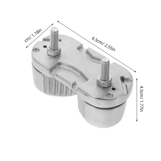 MARINE CAM CABLE Clamp Mirror Polished Cleat Cleats for Sailboats £21. ...