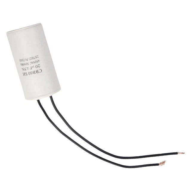 BRAND NEW RUN Capacitor CBB60 Run Round Capacitor White 20uf 40*73mm £9 ...