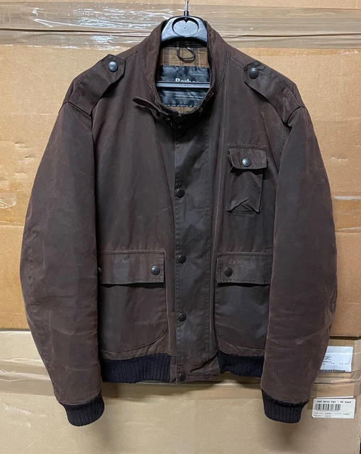 GENUINE RARE BARBOUR A1085 Ford Army Jacket Wax Brown Ex Cond !!!! X ...