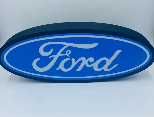 FORD LOGO LED Light Box Sign - Mancave & Garage $23.95 - PicClick AU