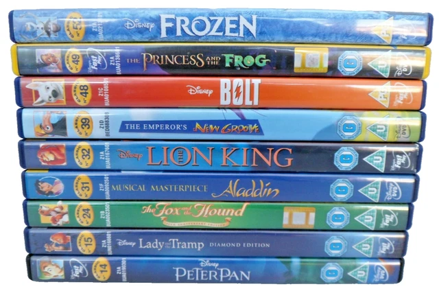 WALT DISNEY GOLD Oval DVD Bundle / Collection (x9) Animated Films £14. ...