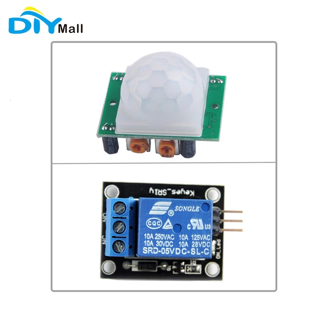 HC-SR501 PIR INFRARED IR Sensor Body Motion Module 1 Channel Relay ...