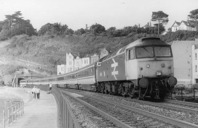 BRITISH RAILWAY B.R Photograph Class 47 - 47614 At Dawlish 29/08/1987 £ ...