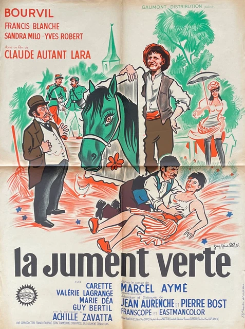 BOURVIL SANDRA MILO La Jument Verte 1959 Poster Affiche Original EUR 59,99 - PicClick FR