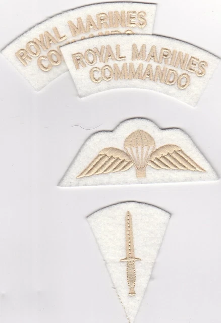 RARE BRITISH ROYAL MARINES COMMANDO SNOW CAMO PARA WINGS patch £18.88 ...