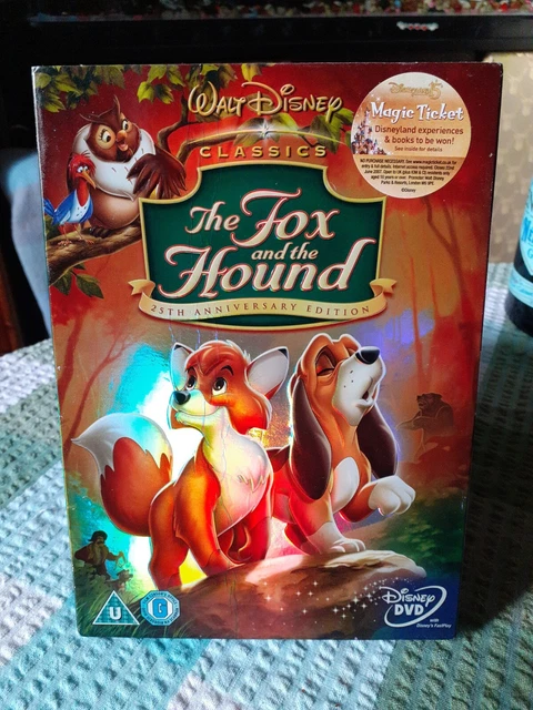 THE FOX AND The Hound (DVD,Walt Disney 25th Anniversary edition, vgc £1 ...