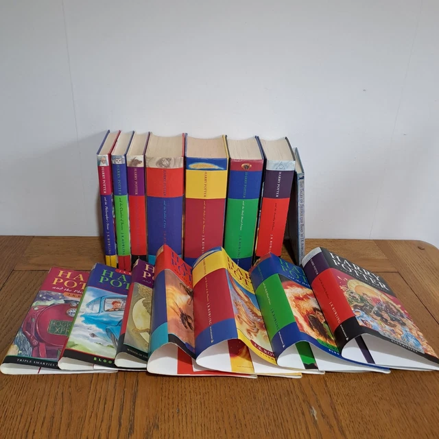 HARRY POTTER COMPLETE UK Hardback Book Set 1-7 Bloomsbury First ...