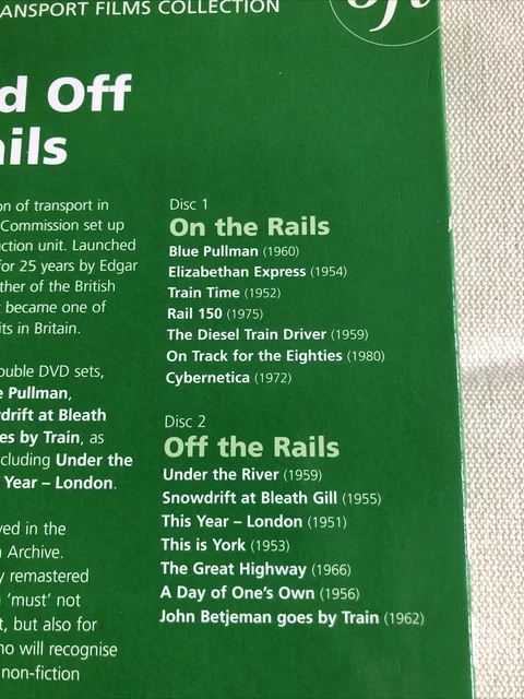 BRITISH TRANSPORT FILMS Collection 2DVD Volume 1, On And Off The Rails ...