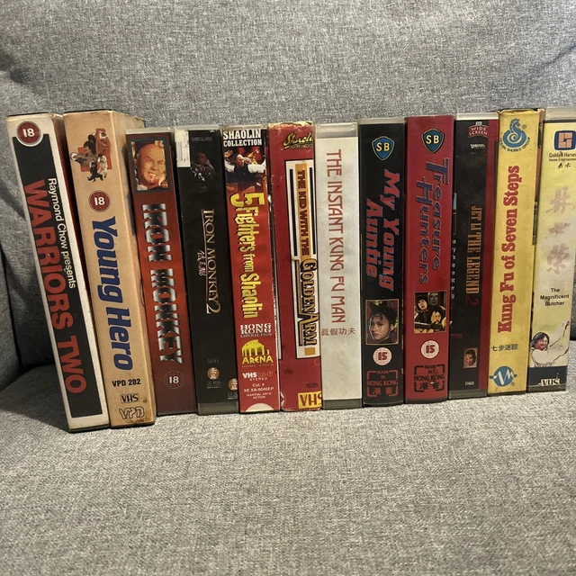 12 X EXTREMELY RARE Kung Fu VHS Films - Donnie Yen - Raymond Chow - Jet ...