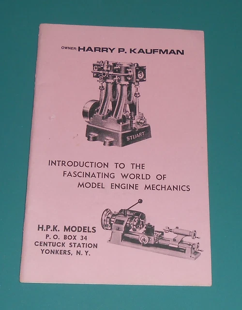 VINTAGE HPK MODELS Hit Miss Engines Stuart Steam Boiler Harry Kaufman ...