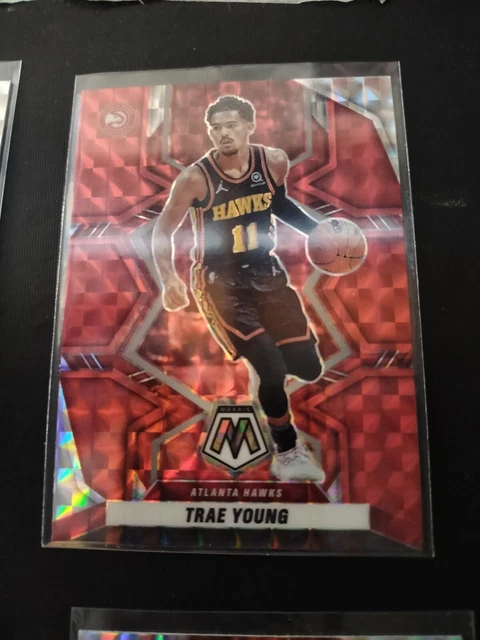 2021-22 NBA PANINI Mosaic Trae Young Red Wave Prizm SP #129 Atlanta Hawks Mint🦅 EUR 1,23 ...