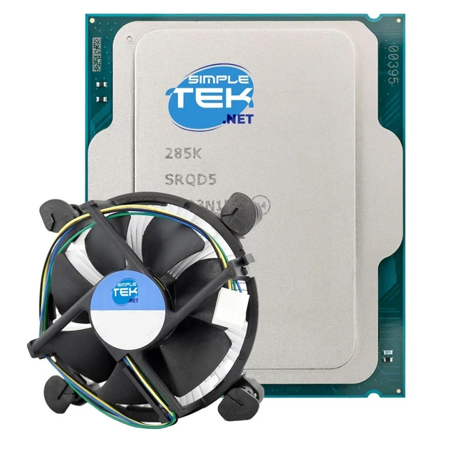 INTEL CORE ULTRA 9 285k Lga1851 24c/24t CPU Processor + GPU + Heatsink ...