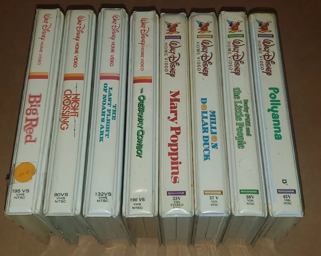 WALT DISNEY HOME Video White Clamshell VHS | MARY POPPINS | DUCK | BIG ...