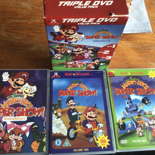RARE 1991 SUPER Mario Bros DVD 3x Film Series Box Set Volume 1 2 3 DIC ...