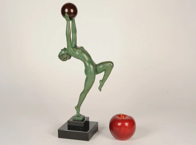 MAX LE VERRIER - Sculpture emblématique Art Deco : Le Jeu. EUR 1.450,00 ...