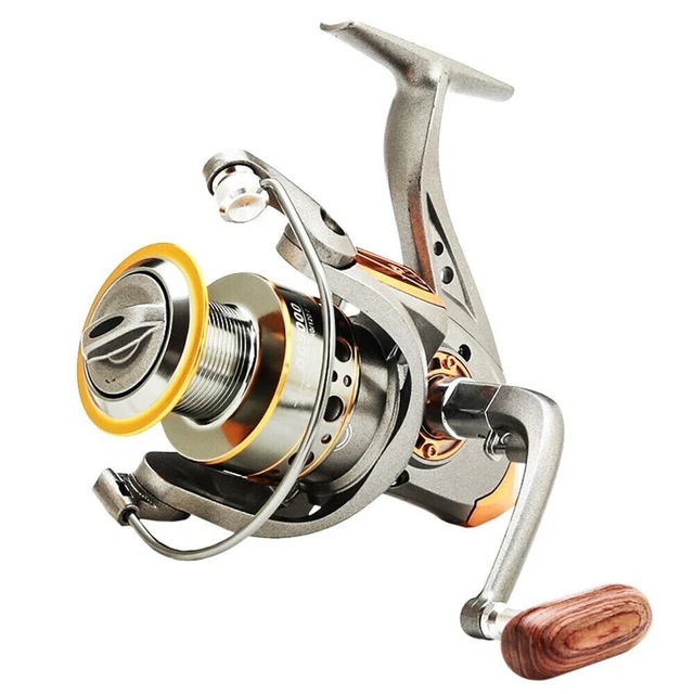 1 GRAY FULL Metal Wire Cup Fishing Reel Spinning Wheel Fishing Gear ...